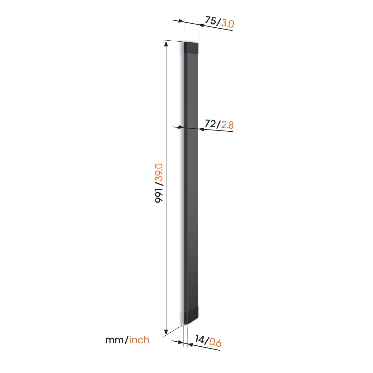 TVA 7000 Cache fil TV (noir) | Vogel's