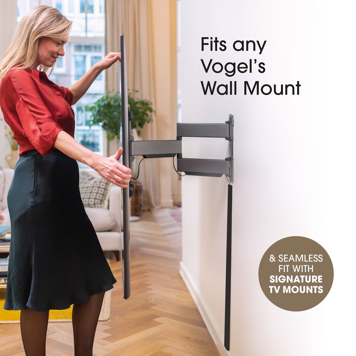 TVA 7000 Cache fil TV (noir) | Vogel's