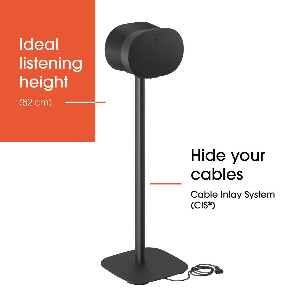 SFS 4133 Sonos speaker stand for Era 300 (black) | Vogel's