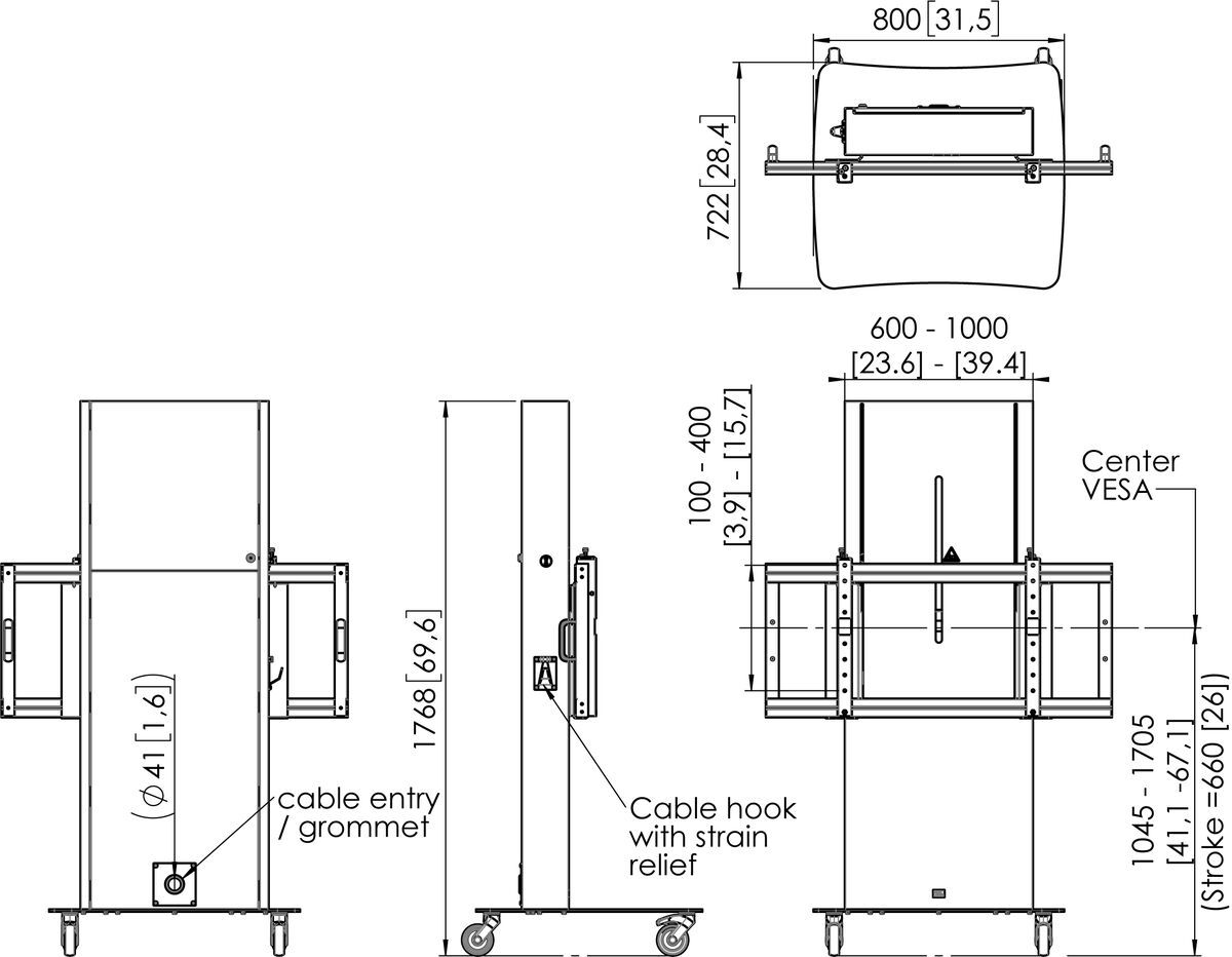 S062.2872 Motorized Lift Trolley Business, excl. interface | Vogel's