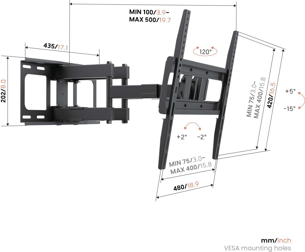 UP 4053 Full-Motion TV Wall Mount M | Vogel's